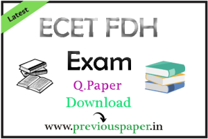 ECET FDH Previous Question Papers (Solved) PDF - 2023, 2022, 2021, 2020