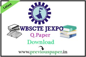 WBSCTE JEXPO Previous Question Paper - 2023, 2022, 2021, 2020